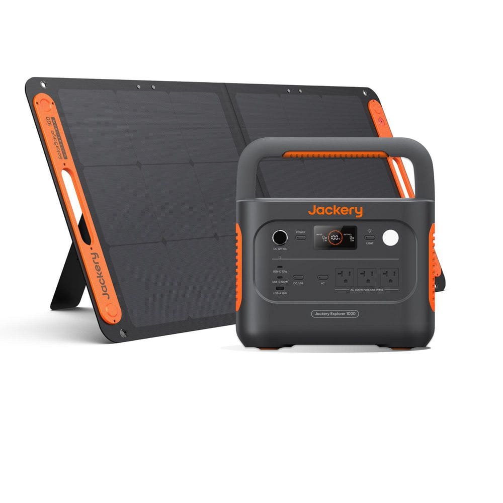 Jackery 1500-Watt Output/3000-Watt Peak Push Button Start Solar ...