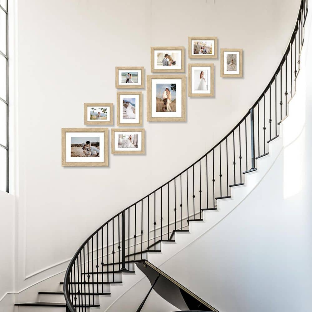 Angel Sar 10-Pack Picture Frames Collage Wall Decor with Mat, Gallery ...