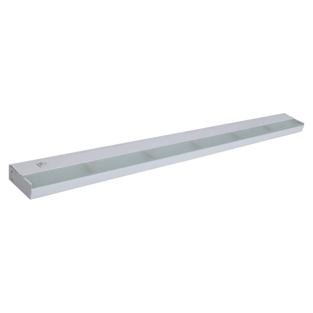AMAX LIGHTING 40 in. 10-Watt White LED Under Cabinet Task Light 5-Watt ...