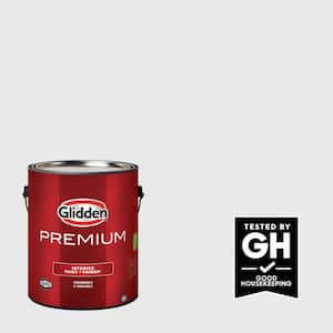 Glidden Premium 5 gal. PPG1043-1 Snowbank Satin Interior Paint PPG1043 ...
