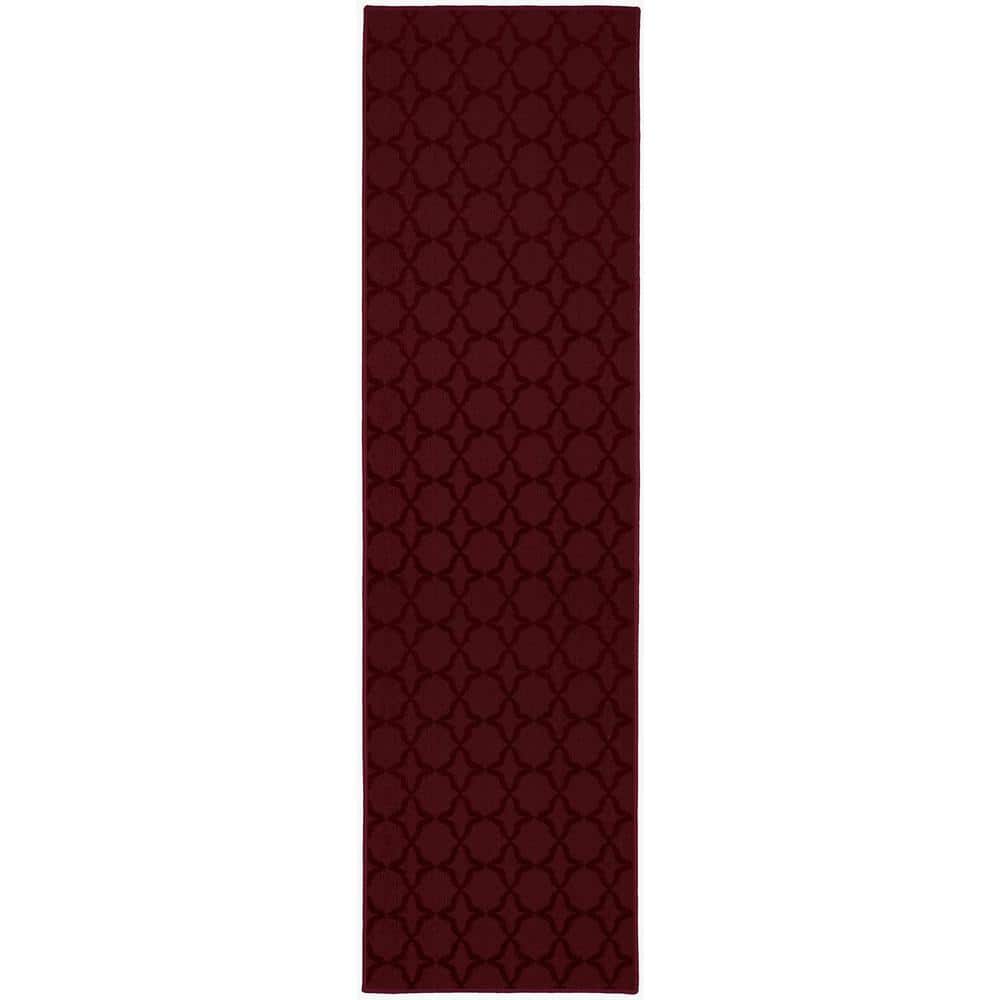 Garland Rug Sparta Chili Pepper Red 2 ft. x 8 ft. Runner Rug ...