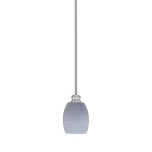 Albany 60-Watt 1-Light Brushed Nickel Pendant Mini Pendant Light Gray ...