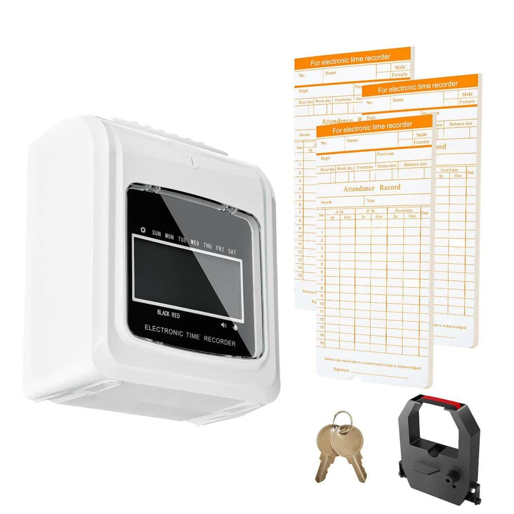 SKYSHALO Punch Time Clock, Time Tracker Machine for Employees of Small ...