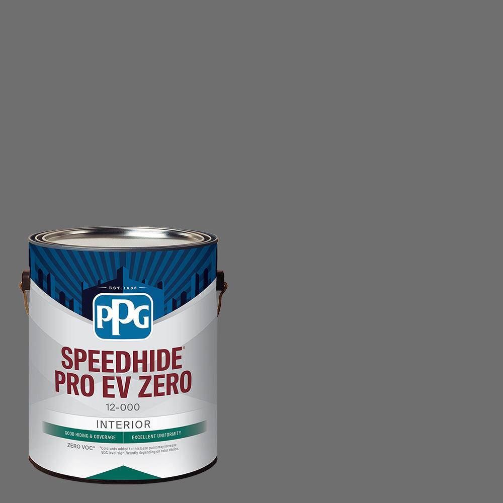 PPG Speedhide Pro EV Zero 1 gal. PPG0996-6 Slate Mine Flat Interior ...