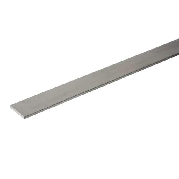 Everbilt 3/4 in. x 3 ft. - 1/8 in. Thick Aluminum Flat Bar 6201 - The ...
