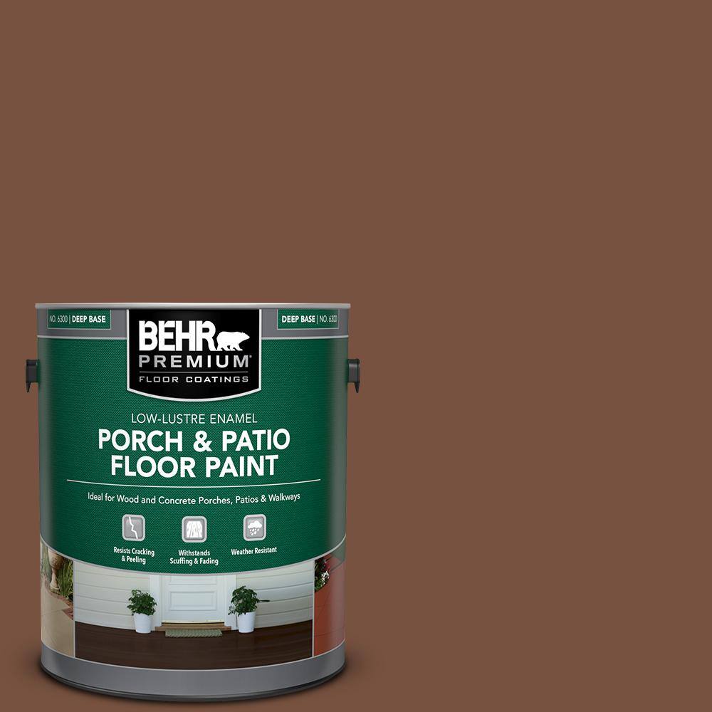 BEHR PREMIUM 1 gal. #240F-7 Root Beer Low-Lustre Enamel Interior ...