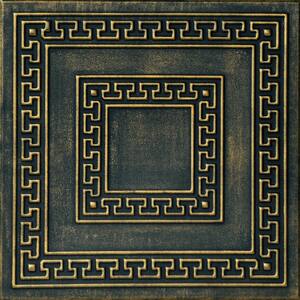 A La Maison Ceilings Greek Key 1.6 ft. x 1.6 ft. Glue Up Foam Ceiling ...