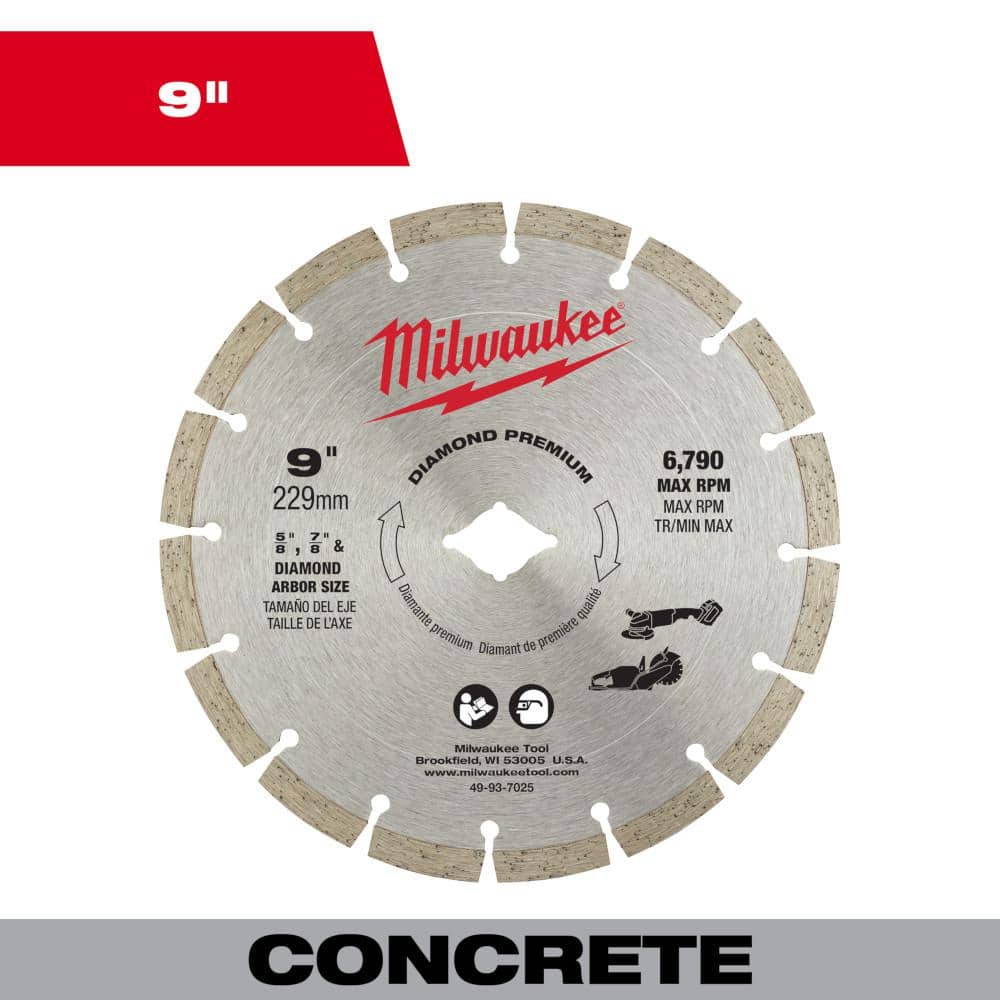 Milwaukee 9 inch concrete saw store