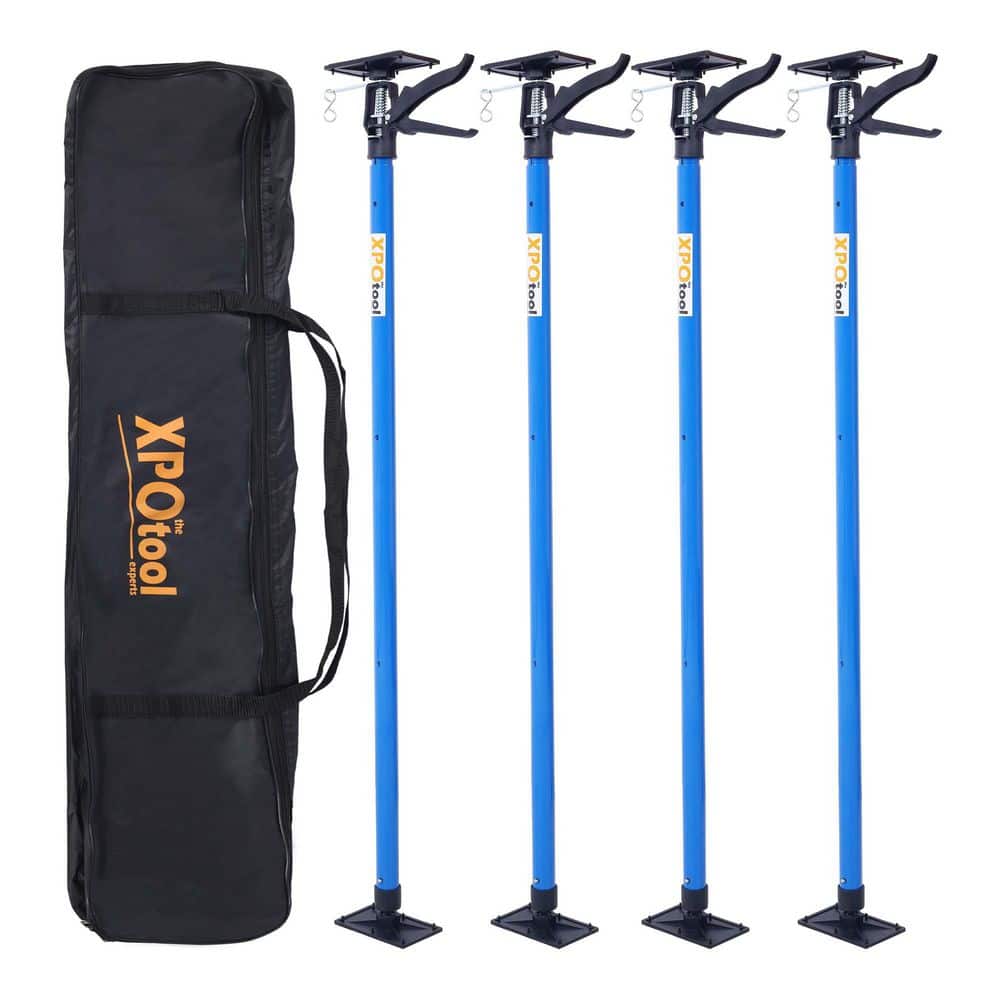 Tatayosi 4-Pack Blue Steel Adjustable Support Pole Jack Post Hand ...