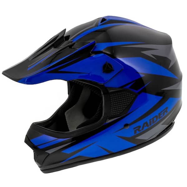 RAIDER GX4 YOUTH MX HELMET BLUE-YL 2181115 - The Home Depot