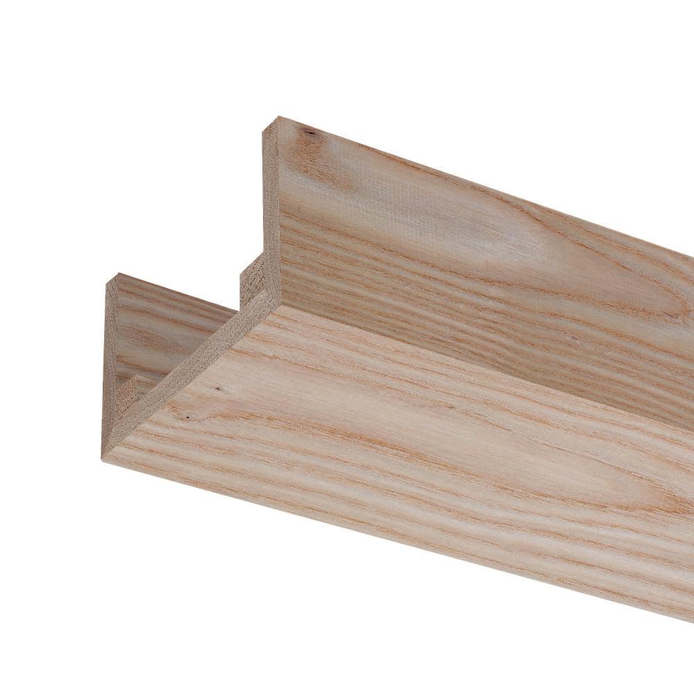 Ornamental Mouldings 5.5 in. W x 3 in. H x 92 in. L Natural Ash Box ...