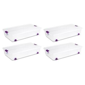Rubbermaid Cleverstore Under the Bed Wheeled Storage Box, 68 qt. 2-Pack ...