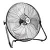 Maxx Air 20 in. 3-Speed High Velocity Portable Floor Fan in Black with ...