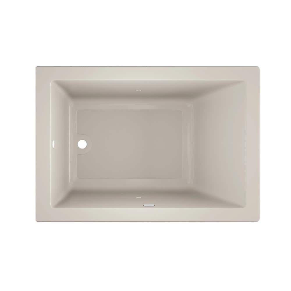 JACUZZI SOLNA 60 in. x 42 in. Rectangular Soaking Bathtub with ...