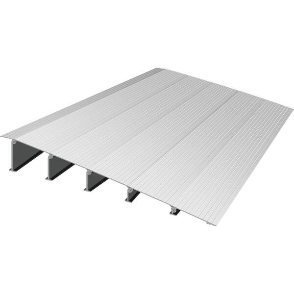 VEVOR Door Threshold Ramp 27.2 in. x 34 in. x 5 in. Door Speed Ramp for ...