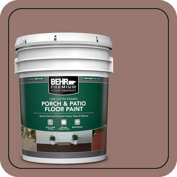 BEHR PREMIUM 5 gal. #N160-5 Chocolate Delight Low-Lustre Enamel ...