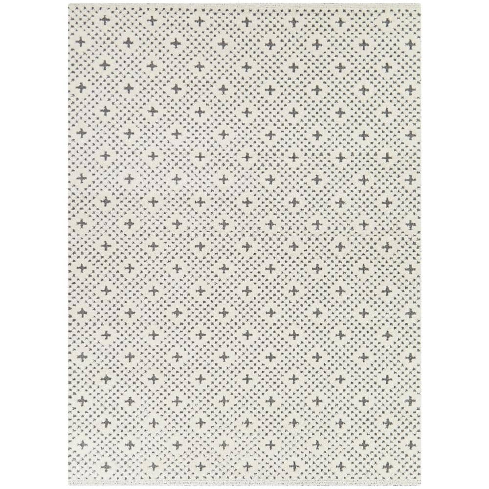 BALTA Lynen Grey 8 ft. x 10 ft. Geometric Area Rug 3115438 - The Home Depot