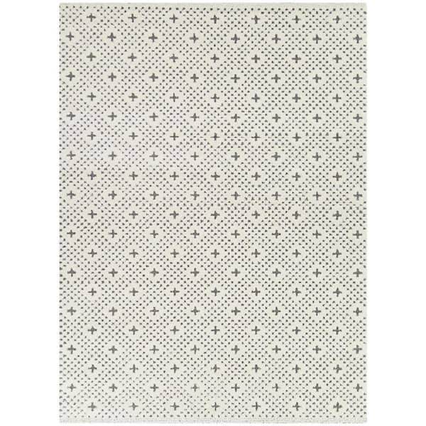 BALTA Lynen Grey 8 ft. x 10 ft. Geometric Area Rug 3115438 - The Home Depot