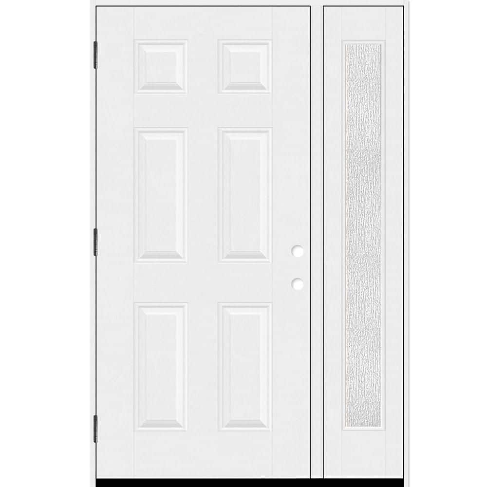 Steves & Sons Regency 51 in. x 80 in. 6 Panel RHOS Unfinished White ...