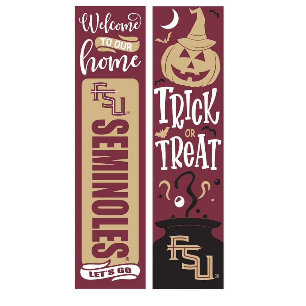 Evergreen 47 in. Double Sided Leaner Halloween Prop Porch Sign, Florida ...