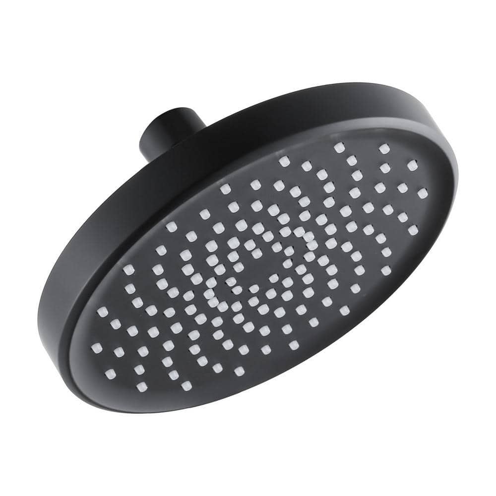 ALEASHA 1-Spray Patterns with 1.8 GPM 6 in. Wall Mount Rain Fixed ...