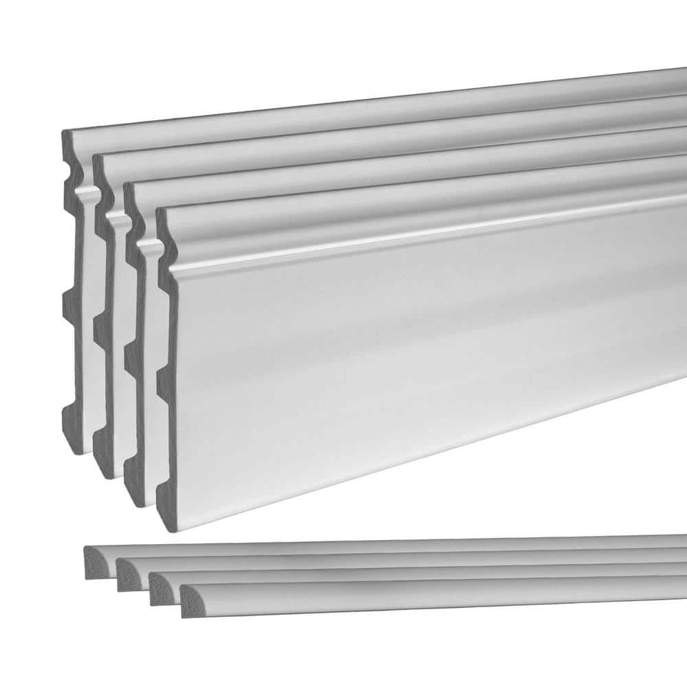 American Pro Decor 5/8 in. D x 7-3/4 in. W x 96 in. L Unfinished ...