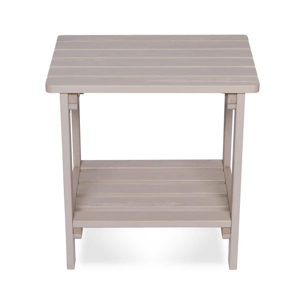 Shine Company 20 in. H Rectangular Side Table, Cedar Wood Patio Table ...