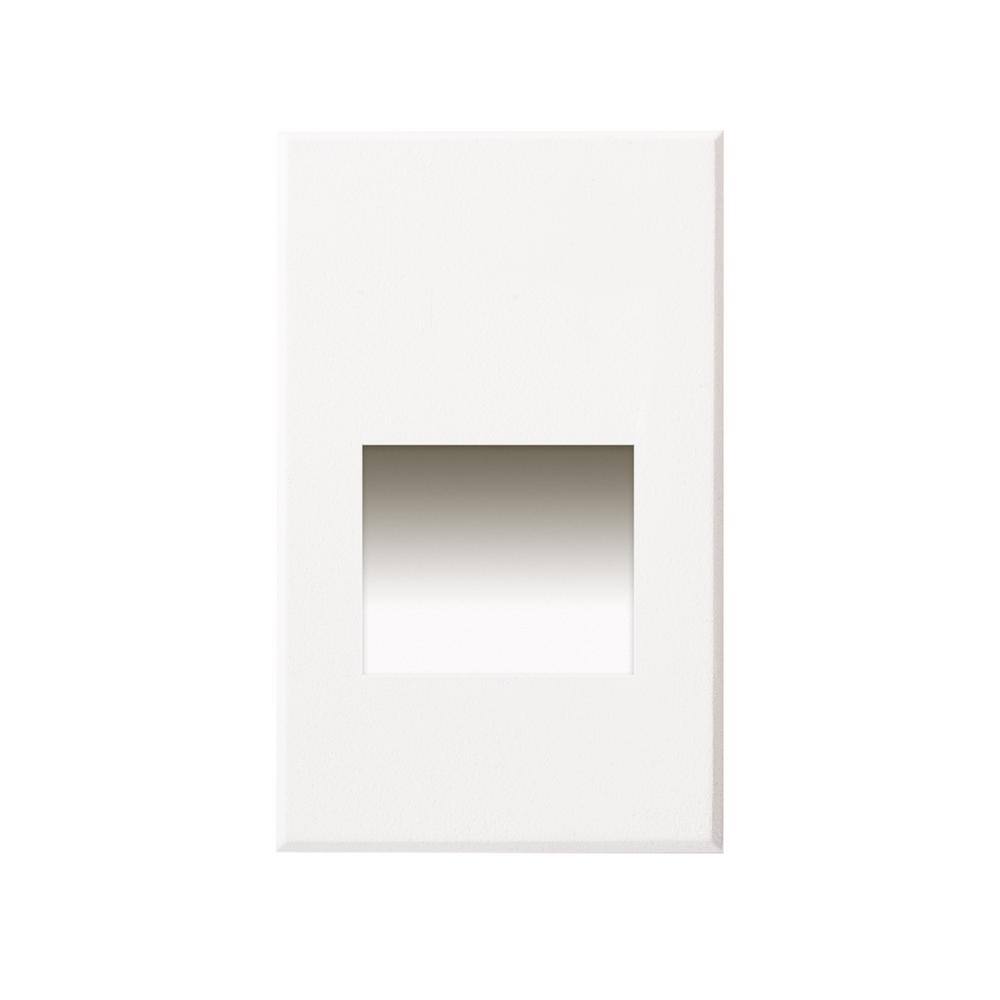 KUZCO Sonic 5 in. 1-Light 12-Volt 4-Watt White Integrated LED Exterior ...