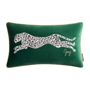 JUICY COUTURE Velvet Cheetah Blush Animal Print Embroidered Polyester ...