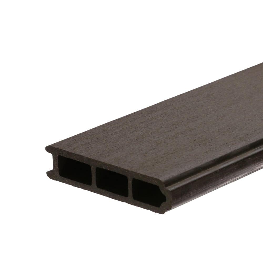 DuxxBak I.Dekk HD 1 in. x 6 in. x 16 ft. Walnut Tongue and Groove Edge ...