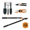 Fiskars 6-Piece Garden Essentials Heavy-Duty Tool Set 1068136 - The ...