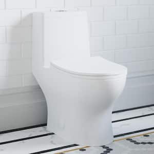 Swiss Madison Ivy 1-Piece 1.28 GPF Single Flush Elongated Toilet in ...