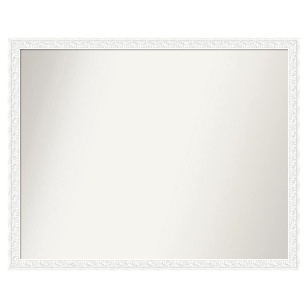 Amanti Art Bethany White 30 in. x 24 in. Non-Beveled Traditional ...