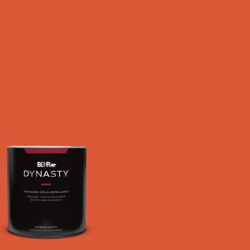 BEHR DYNASTY 1 qt. #P190-7 Inferno Matte Interior Stain-Blocking Paint ...