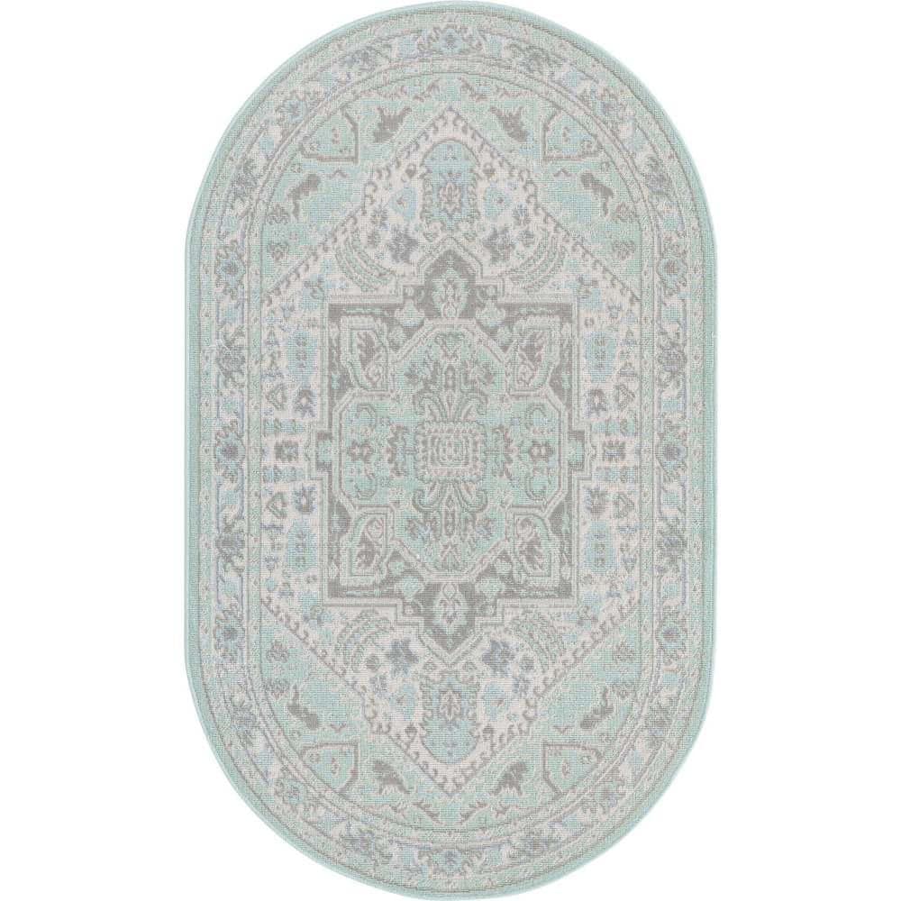Unique Loom Mint 3 ft. 3 in. x 5 ft. 3 in. Whitney Milano Area Rug ...