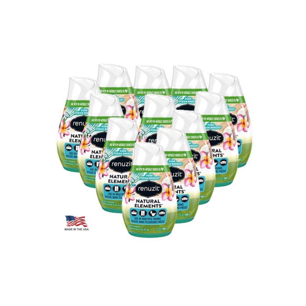 Renuzit 7 oz. Pure Ocean Breeze Adj Solid Air Freshener (12ct Case ...