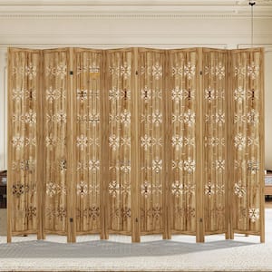 67 in. Wood 3-Panel Portable Room Divider Panels Freestanding Folding ...