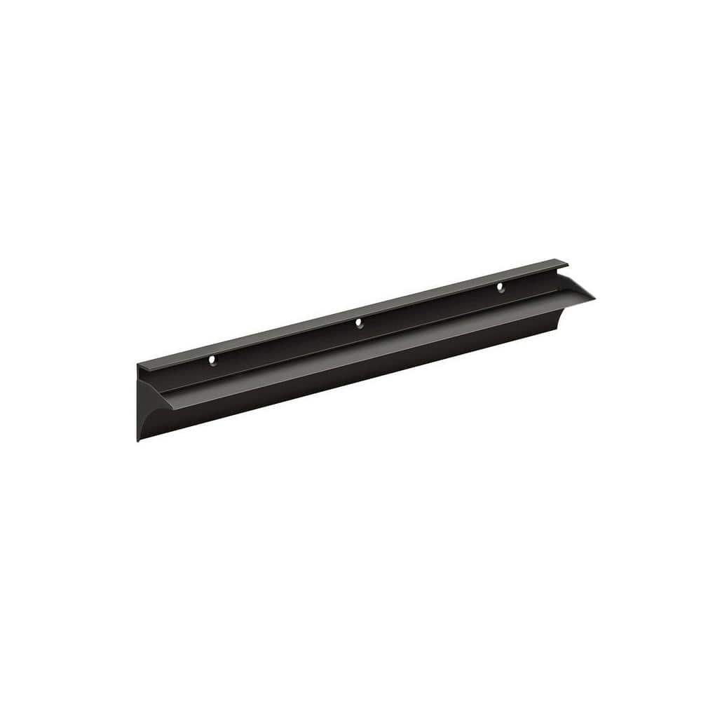 Dolle RAIL 23.6 in. Black Aluminum 19 mm Wood Shelf Bracket Support ...