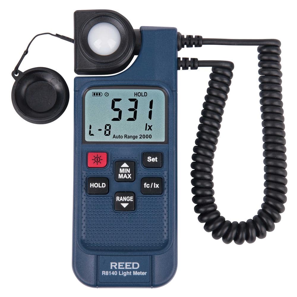 REED Instruments LED Light Meter R8140 - The Home Depot