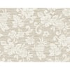 Seabrook Designs Balanced Beige Juno Island Floral Embossed Vinyl Unpasted Wallpaper Roll 60.75 ...