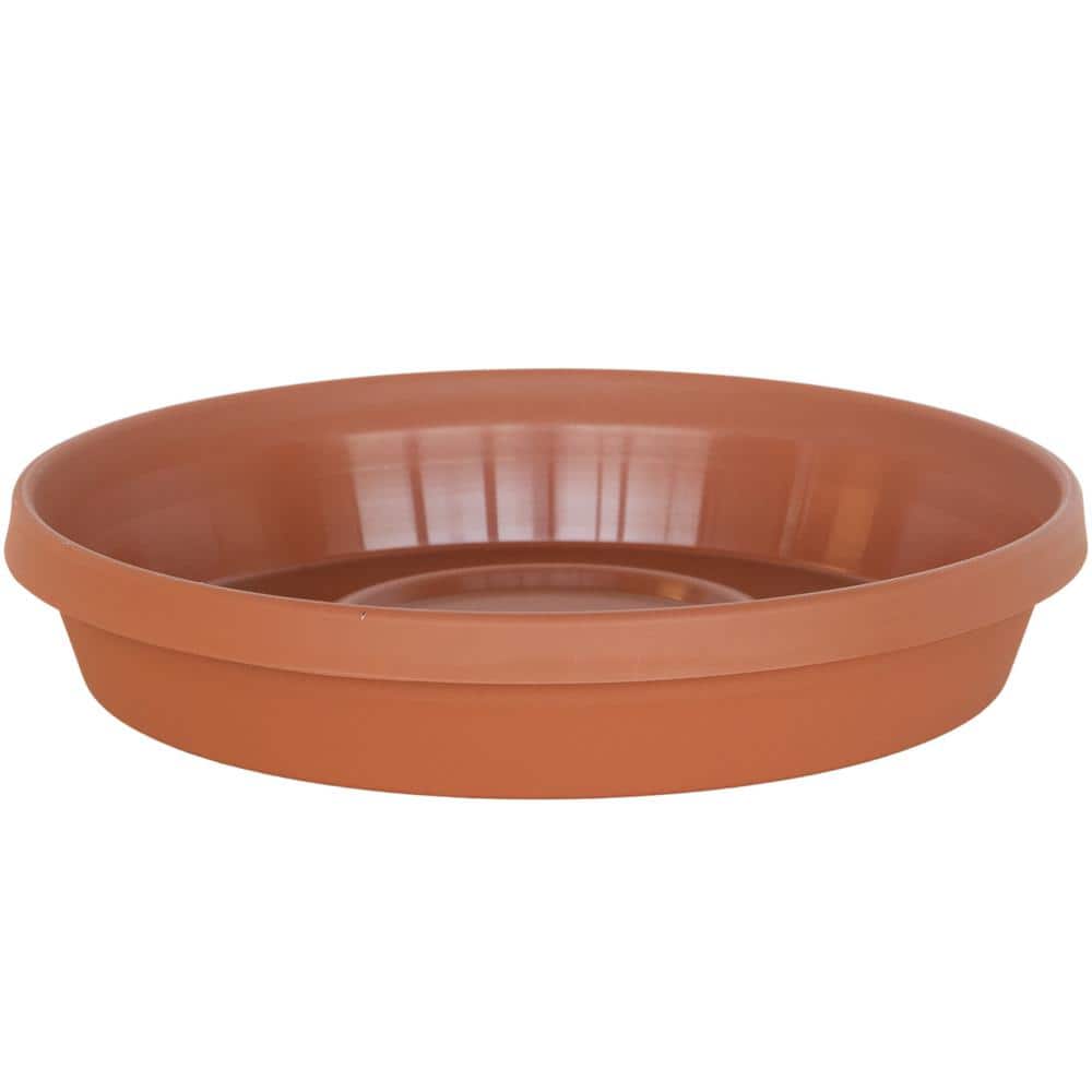 Bloem Terra 14 in. Terra Cotta Plastic Plant Saucer STT1446 - The Home ...