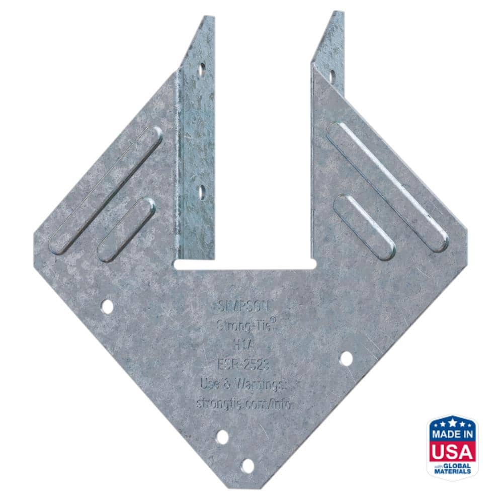 Simpson Strong-Tie H1A 18-Gauge Galvanized Hurricane Tie H1A - The Home ...