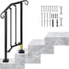 VEVOR Handrails for Outdoor Steps Fit 1 or 2 Steps Outdoor Stair ...