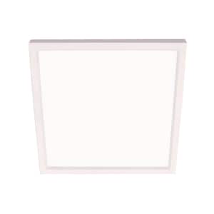 Philips White 11.8 in. SuperSlim Integrated LED Flush Mount Bright ...