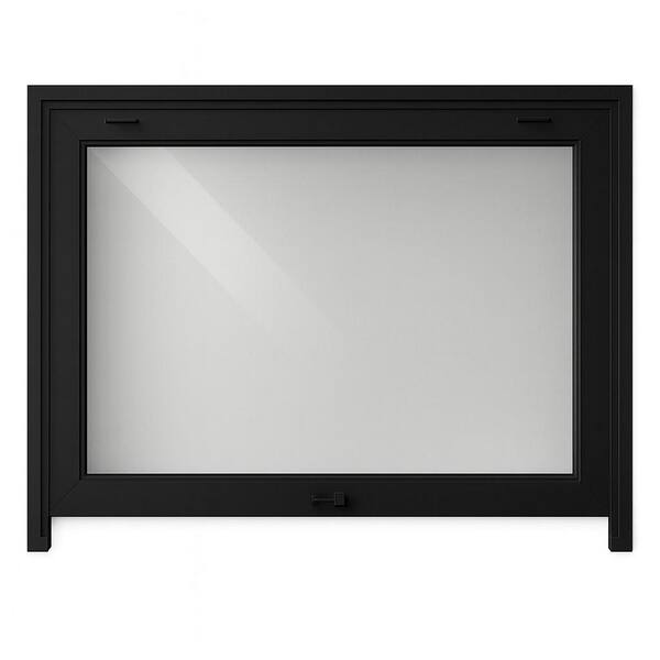 TEZA DOORS Teza 60 in. x 42 in. Aluminum Low-E Double-Pane Clear Glass Awning Window with Screen ...