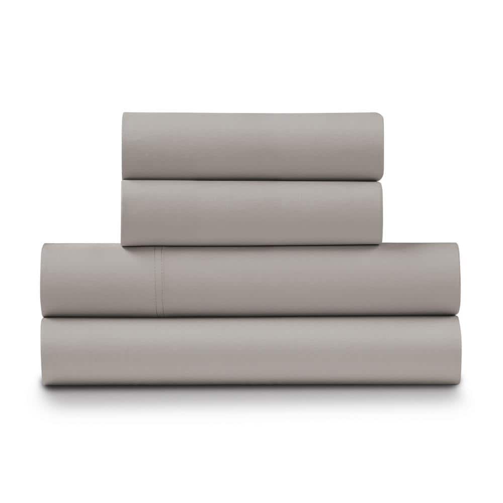 ELLA JAYNE Bamboo Deep-Pocket 4-Piece King Sized, Taupe Sheet Set ...