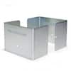 Fence Armor Galvanized Steel Fence Post Guard 4 in. L x 4 in. W x 3 in ...