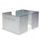 Fence Armor Galvanized Steel Fence Post Guard 3.5 in. L x 3.5 in. W x 3 ...