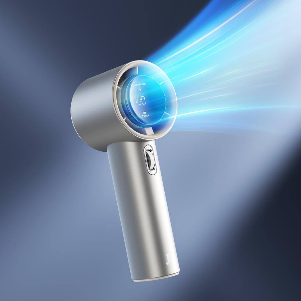 JISULIFE 6.2 in. 100 Speeds Personal Fan in Light Brown (Mental version ...