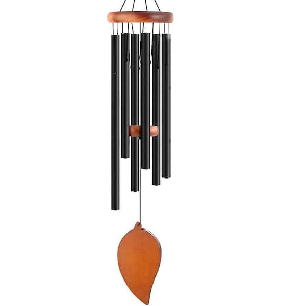 Primehome Black Aluminum Outdoor Wind Chimes-Deep Soothing Tone ...